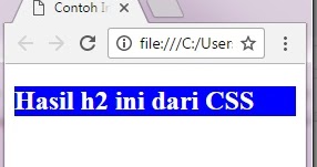 Penempatan atau Letak Kode CSS dalam Halaman HTML - Petunjuk Onlene