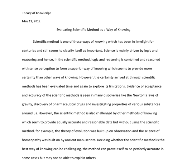 Science Essay Examples ~ Resume Letter