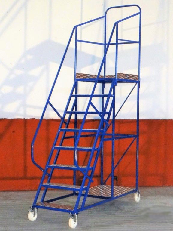 Platforma din otel, la 60 grade, mobila, cu blocarea pe roata, tip PO ...