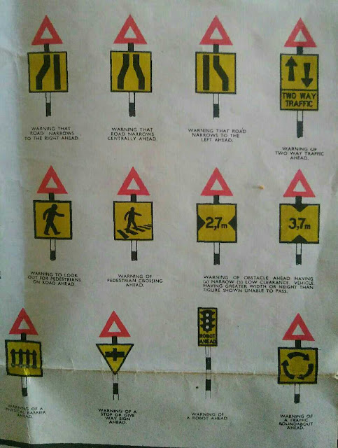 Zimbabwe Common (V.I.D) Provisional Traffic Signs