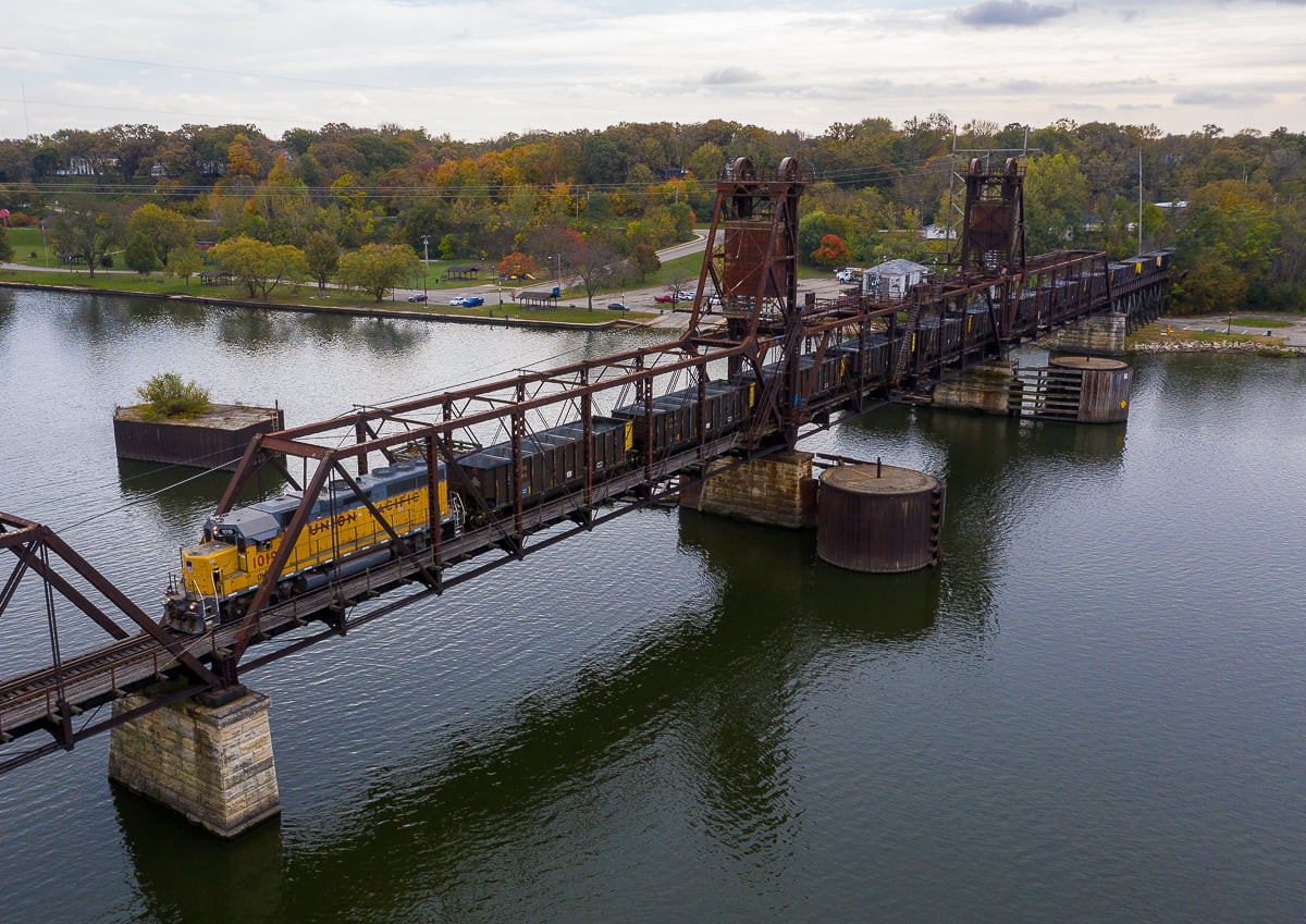 Industrial History: 1898 IR/BN/CB&Q/OO&FRV Bridge over Illinois River ...