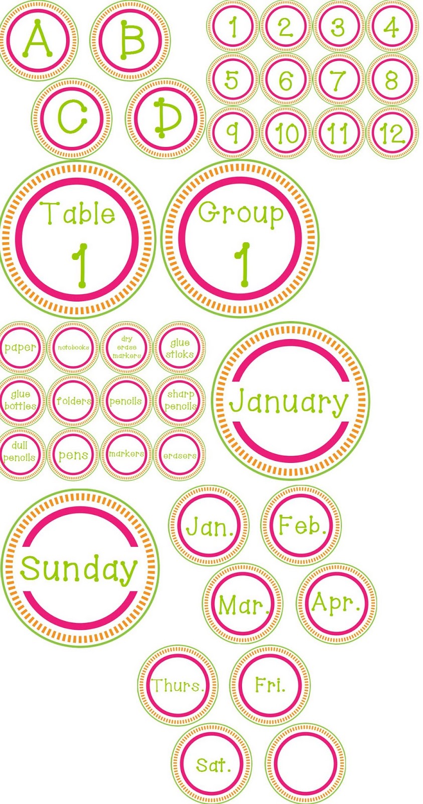 Simply Second Grade: Bright & Cheery Classroom Labels GIVEAWAY :)