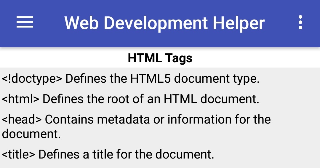 Nova app / New app - Web Development Helper