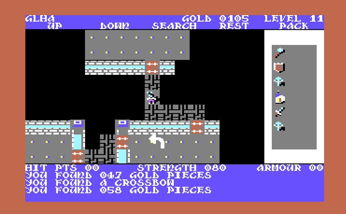 Indie Retro News: Rogue +6DGM - A nice C64 roguelike fixed and fully ...