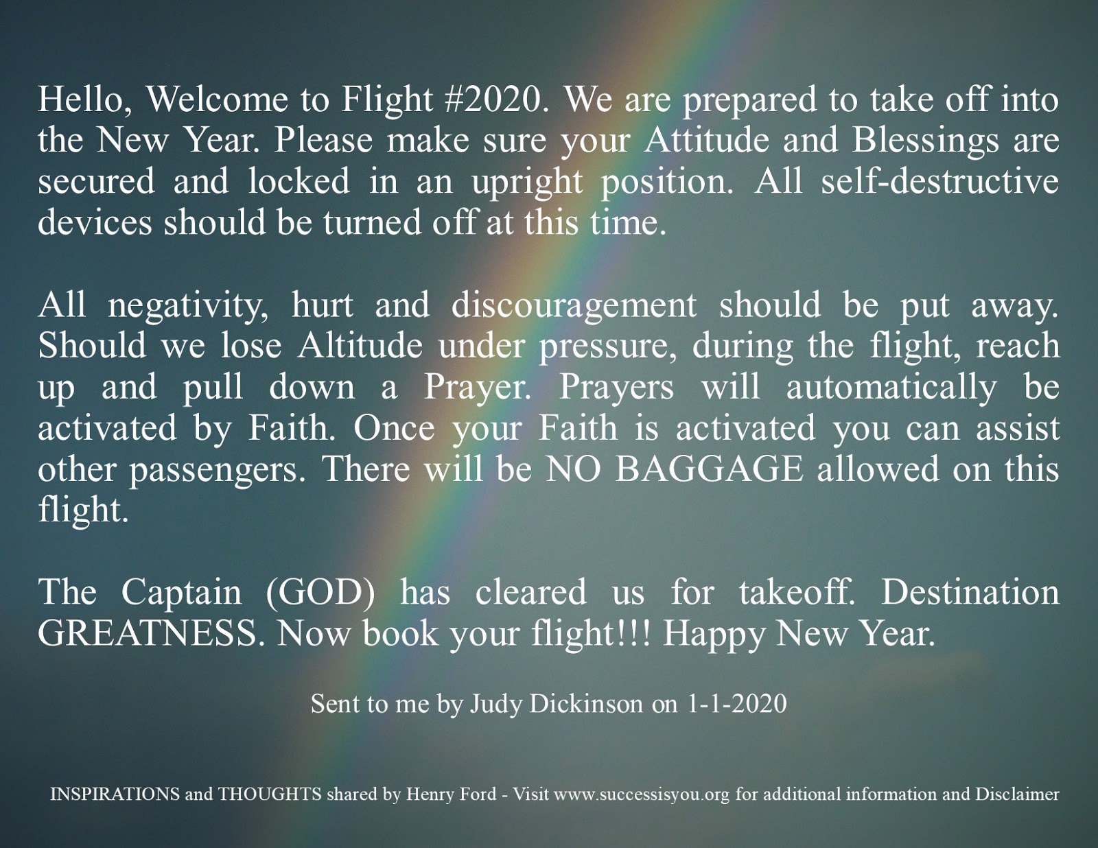 Quotes from SUCCESS IS YOU!: Inspirations - Friday, January 3, 2020