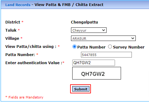 How to Check Patta/Chitta and A-Register Adangal Online