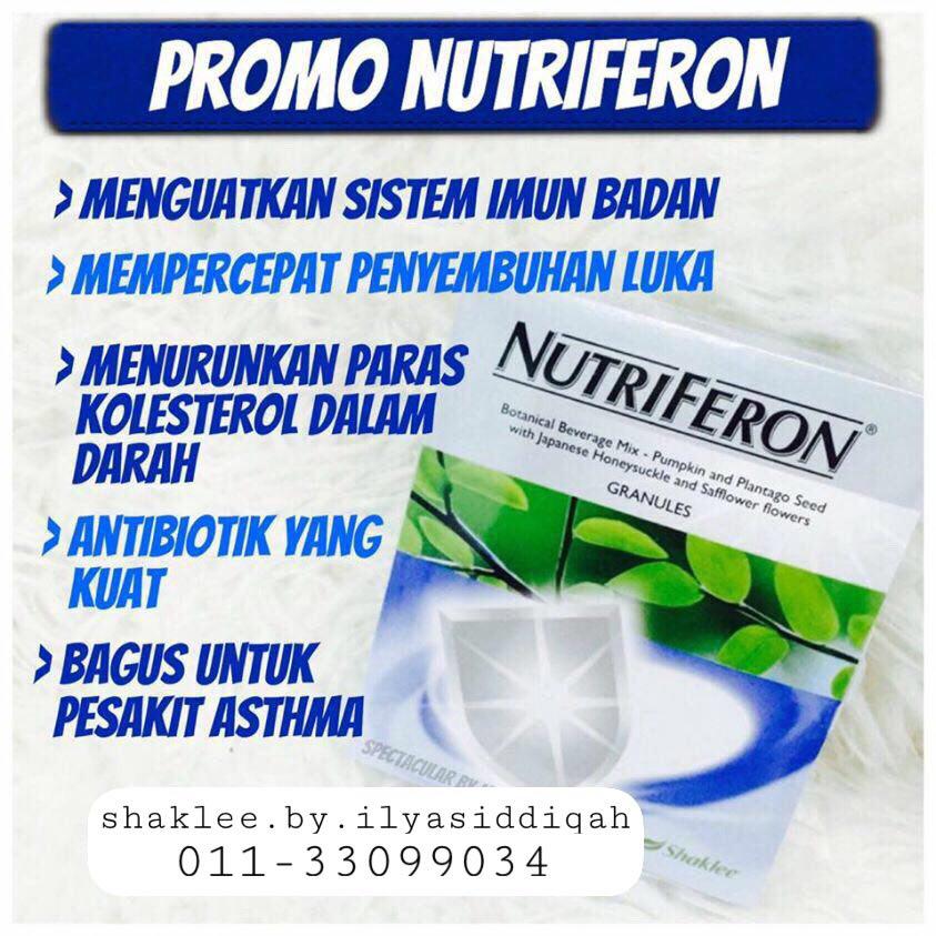 Aisyah Assiddiqah Sariff: Nutriferon : Immune Booster TERBAIK!
