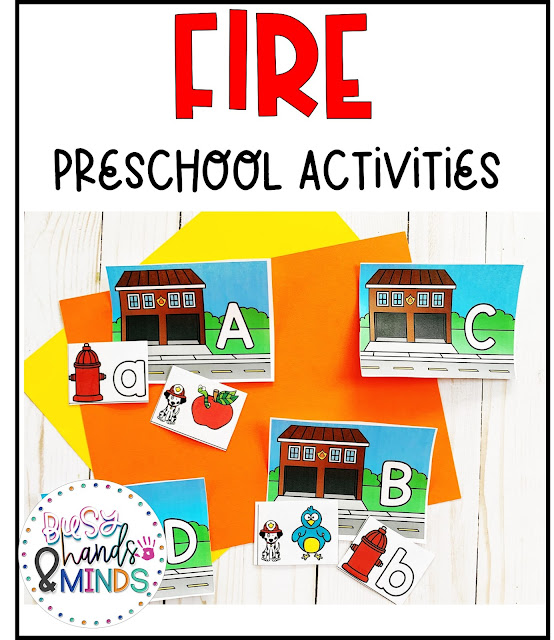Firefighter Frank Preschool Book Companion | Busy Hands and Minds