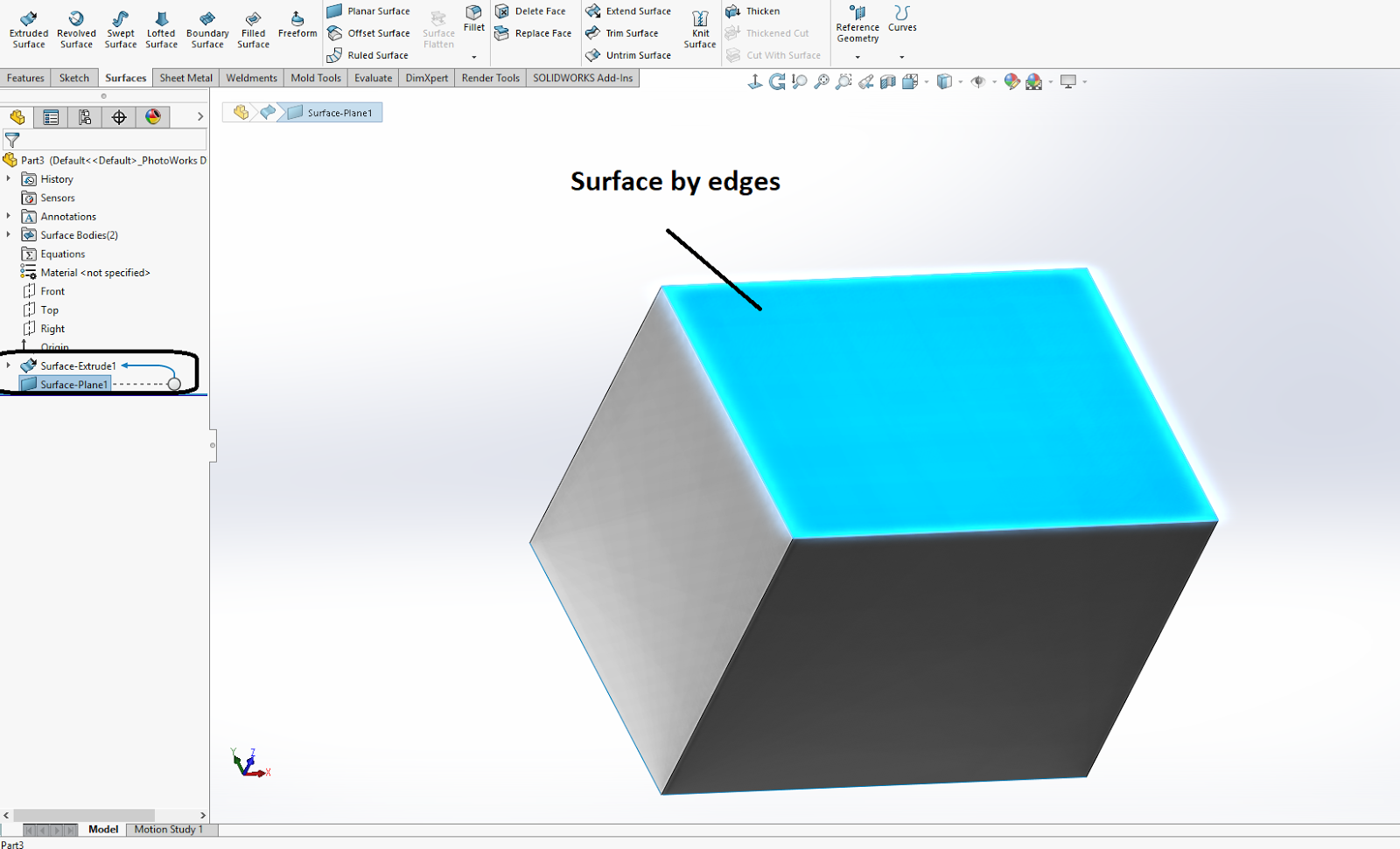 Design Tech Academy: Planar Surface: In SolidWorks