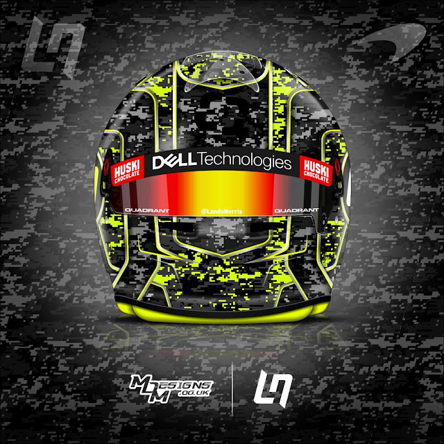 Racing Helmets Garage: Bell HP77 L.Norris Test Bahrain 2021 by MDM ...