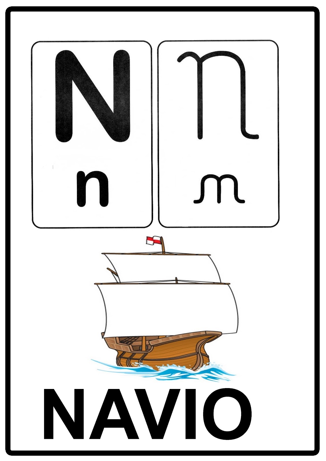 ALFABETO PARA SALA DE AULA: LETRA - N
