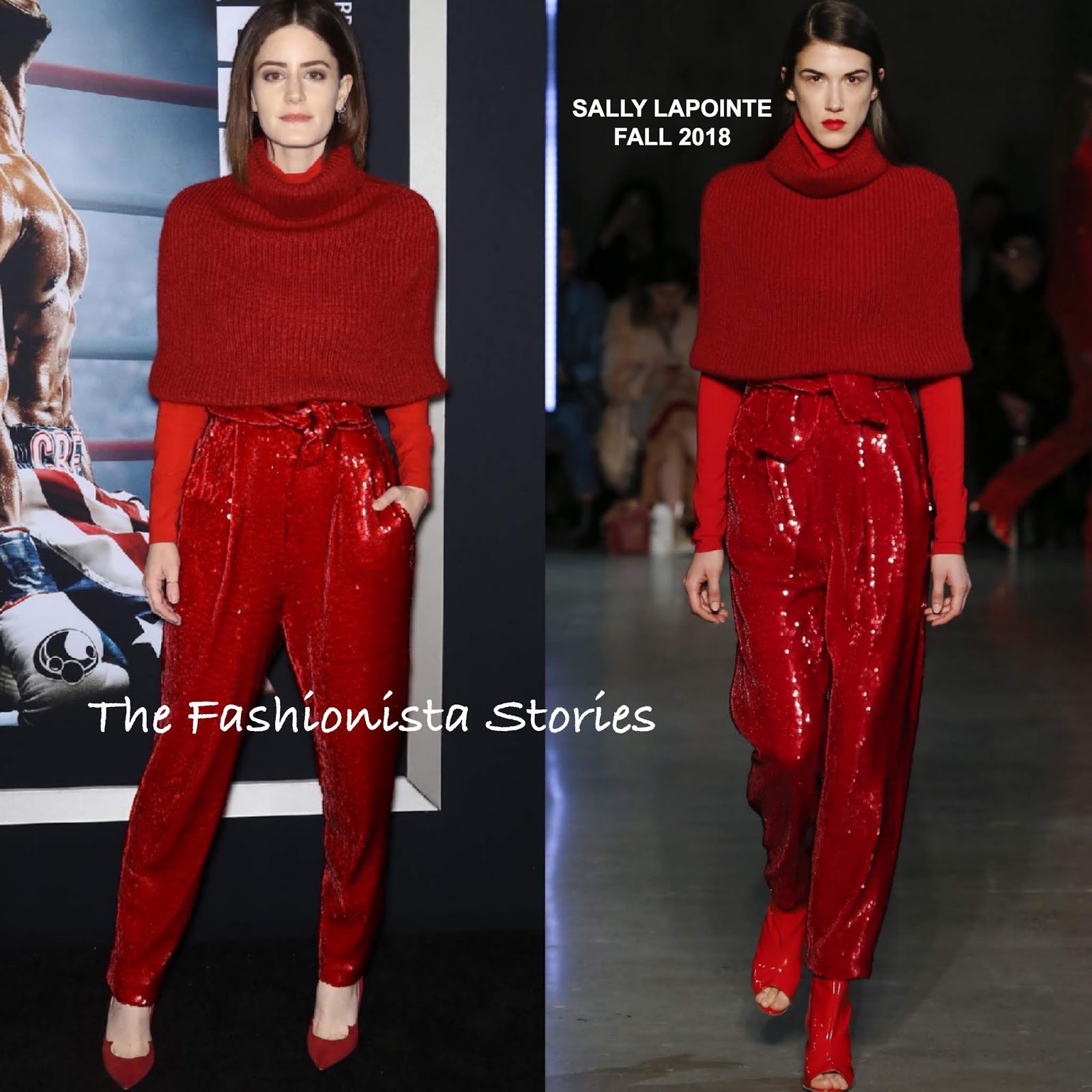 Kayla Foster in Sally LaPointe at the 'Creed II' New York Premiere