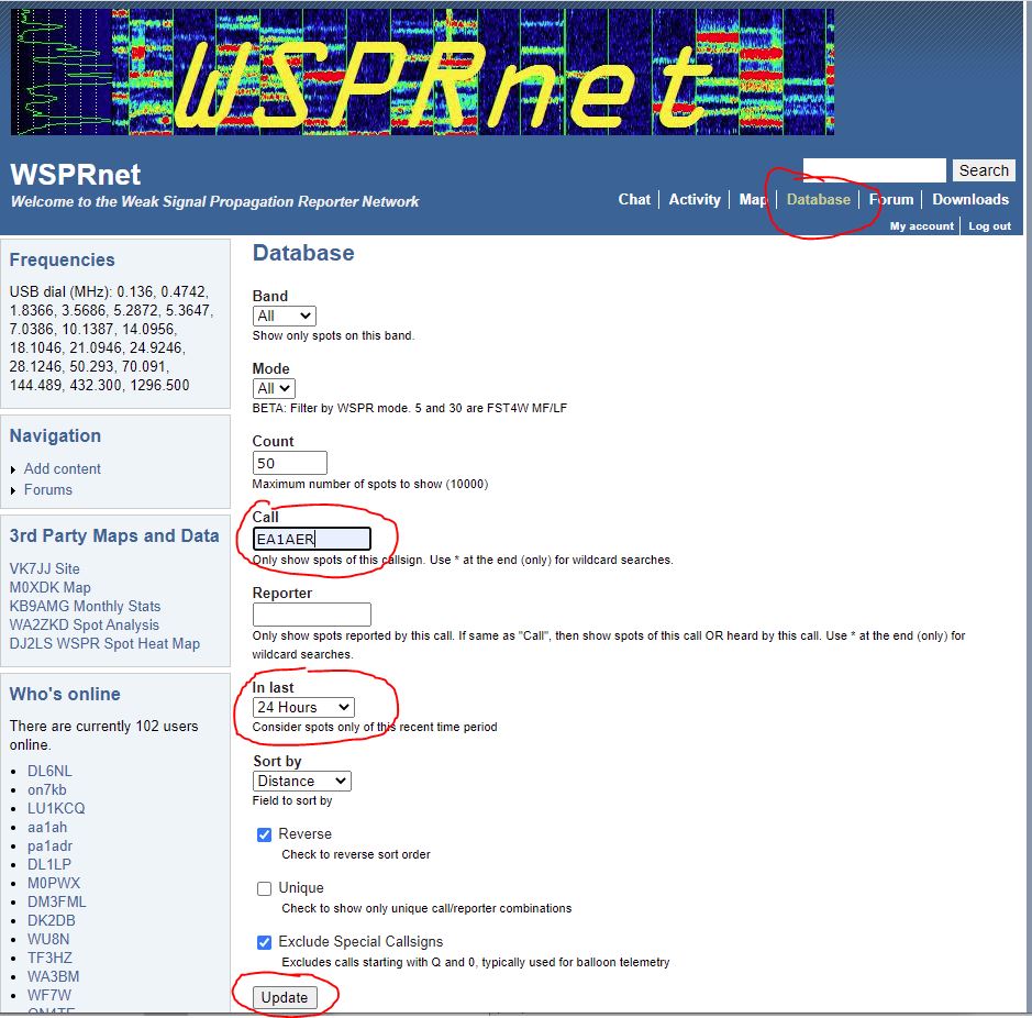 Blog de EA1AER: Probando hasta dónde llego con WSPR