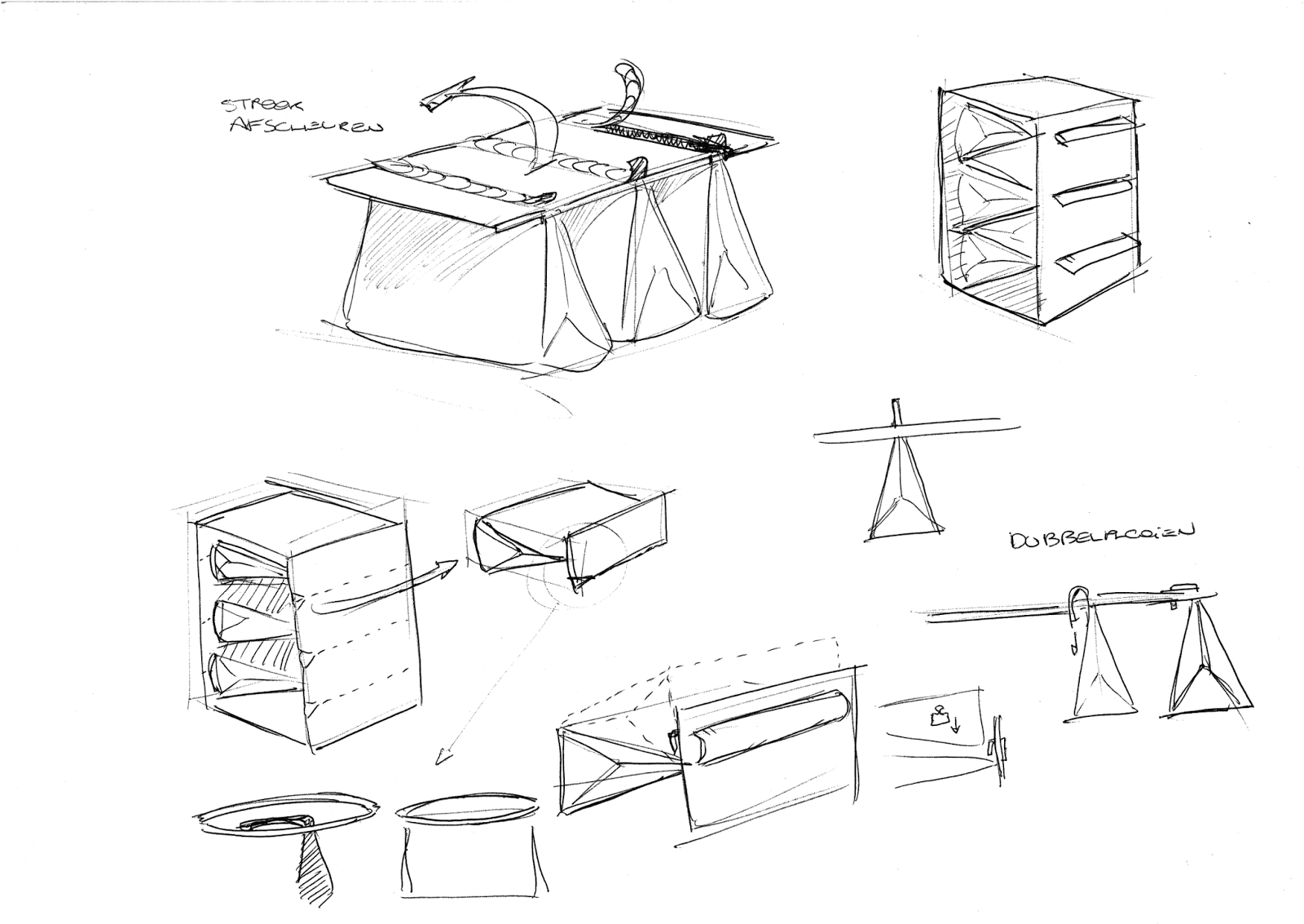 Greener packaging: Schetsen: Uitwerken gekozen concept