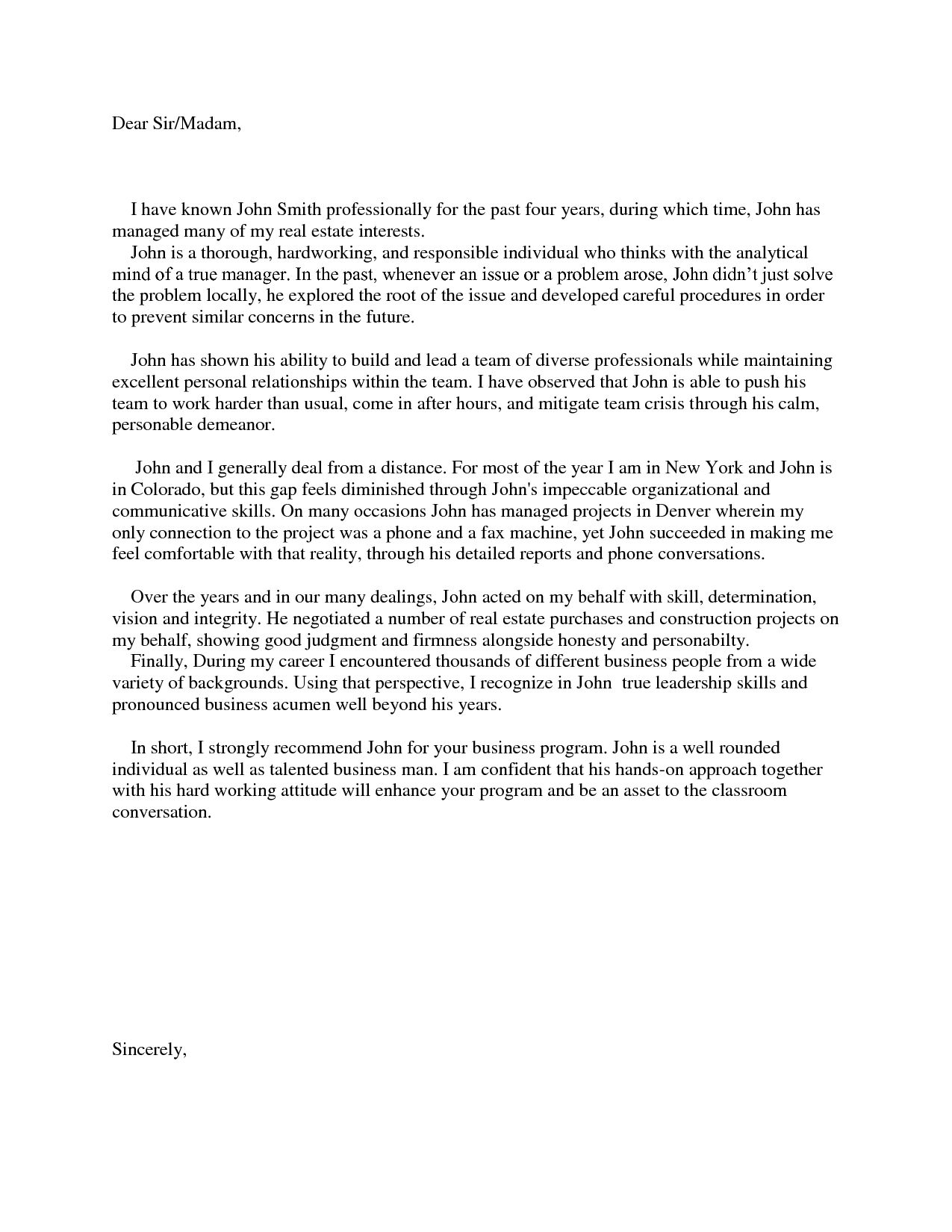 Harvard Mba Recommendation Letter - Collage Template