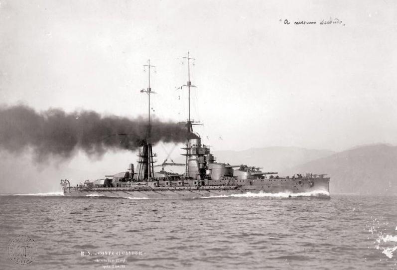 The Historical maritime blog: "CONTE di CAVOUR," a MODERN ERA BATTLESHIP.