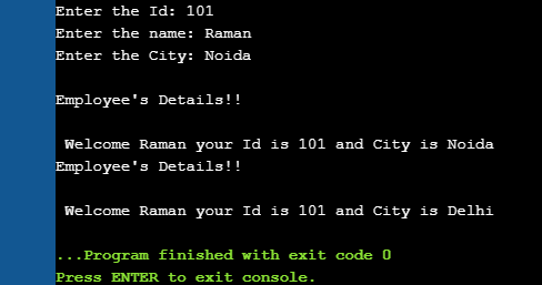 Function with Default Argument