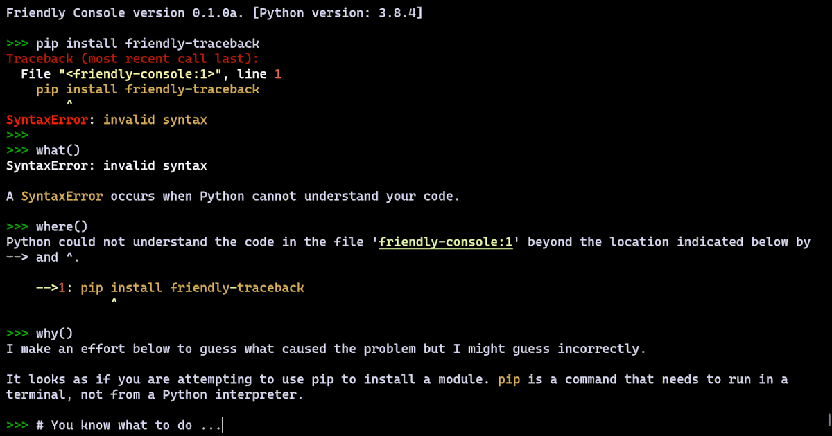 Only Python: Friendly-traceback is now in beta