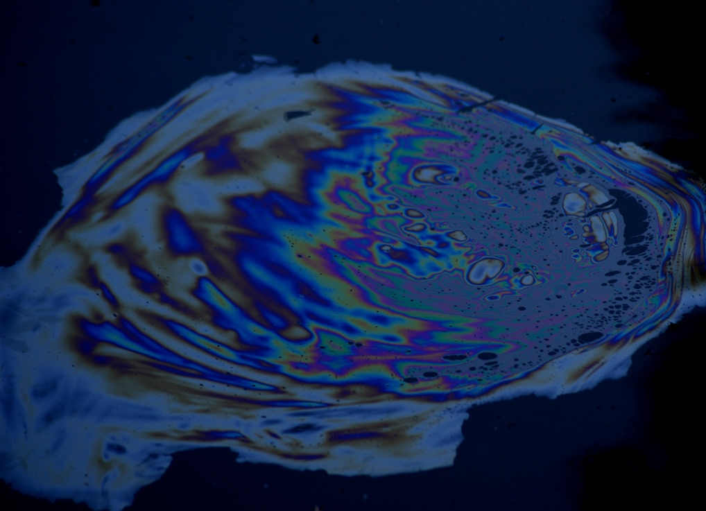 A photo, A thought............: Observation: Rainbow effect of oil ...