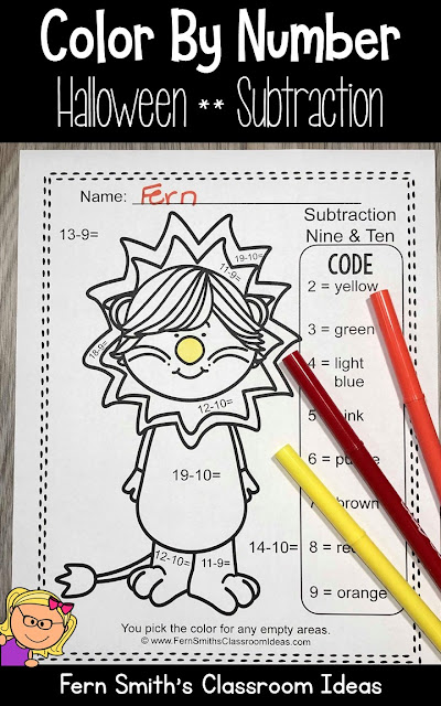 Looking for Some Adorable Halloween Addition and Subtraction Seatwork ...