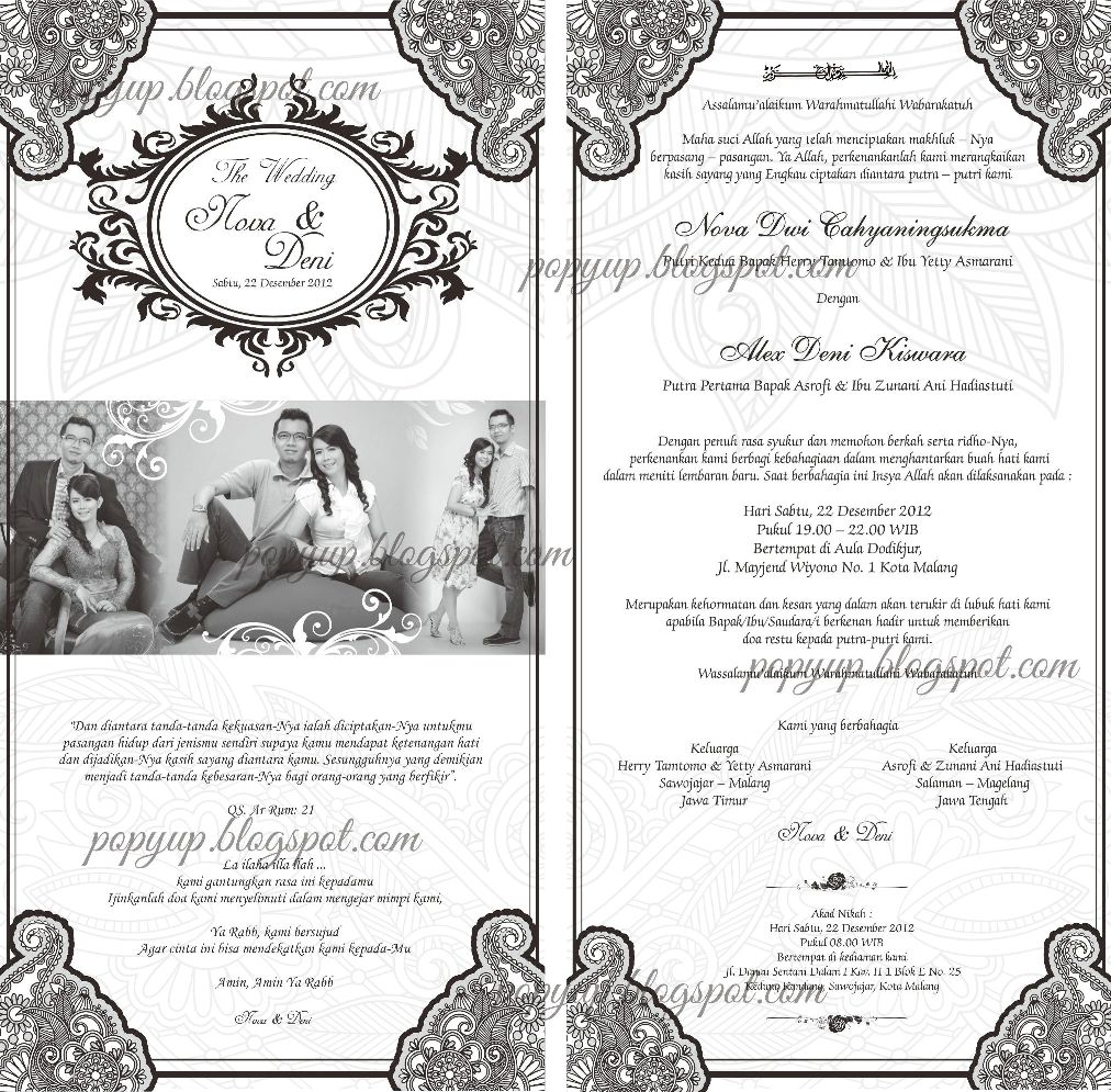 Pop You Up: Contoh Desain Isi Undangan Gulung