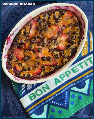 Kahakai Kitchen: A Mixed Berry Clafoutis to Welcome Julia Child to IHCC