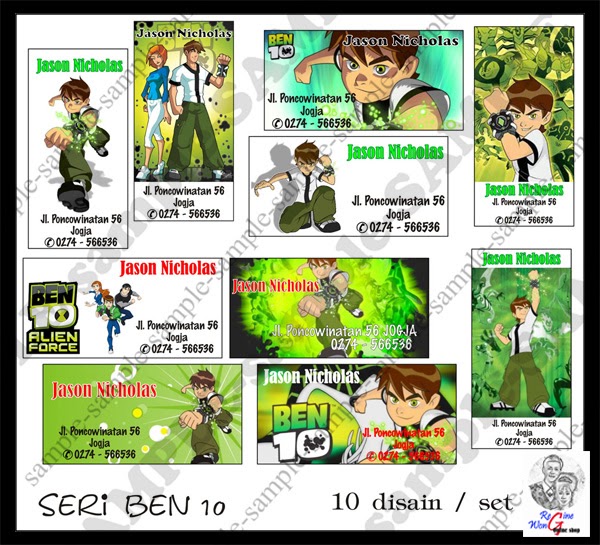 Sticker-Labelku: Ben Ten