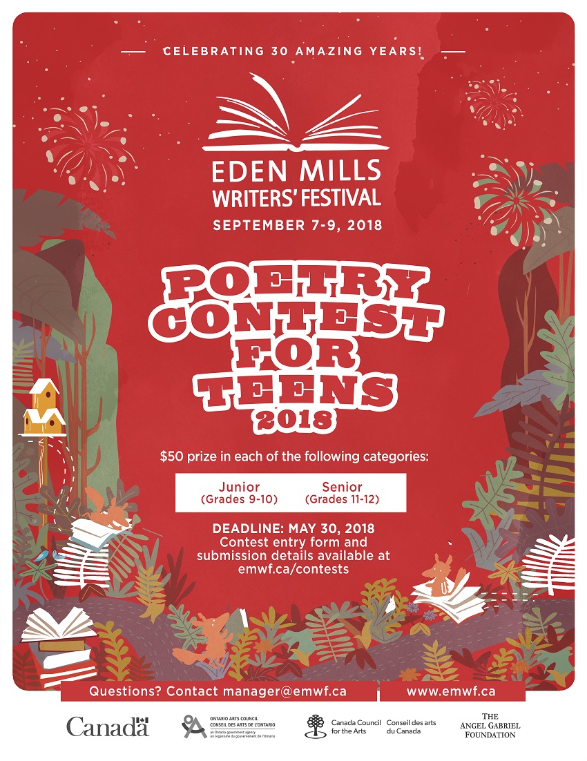 CanLit for LittleCanadians: Eden Mills Writers' Festival: 2018 Poetry ...