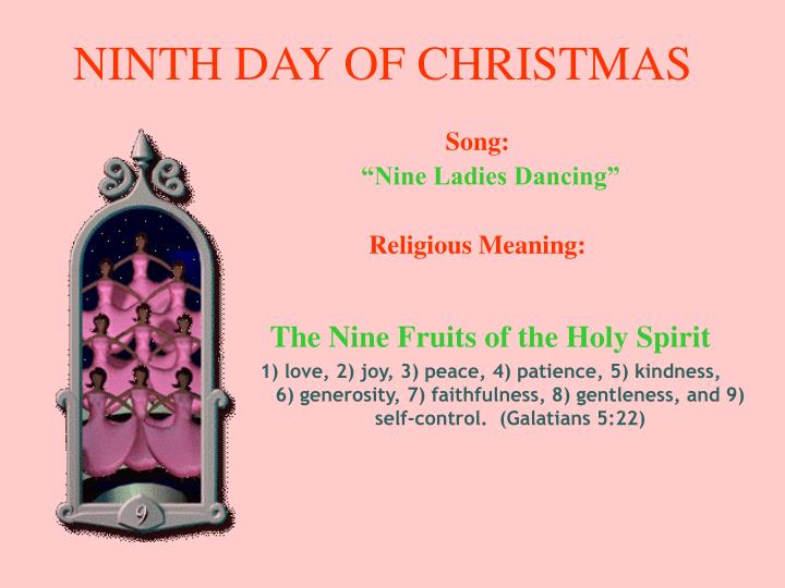 Blessed By The Lord: January 2, 2021 - THE NINTH DAY OF CHRISTMAS