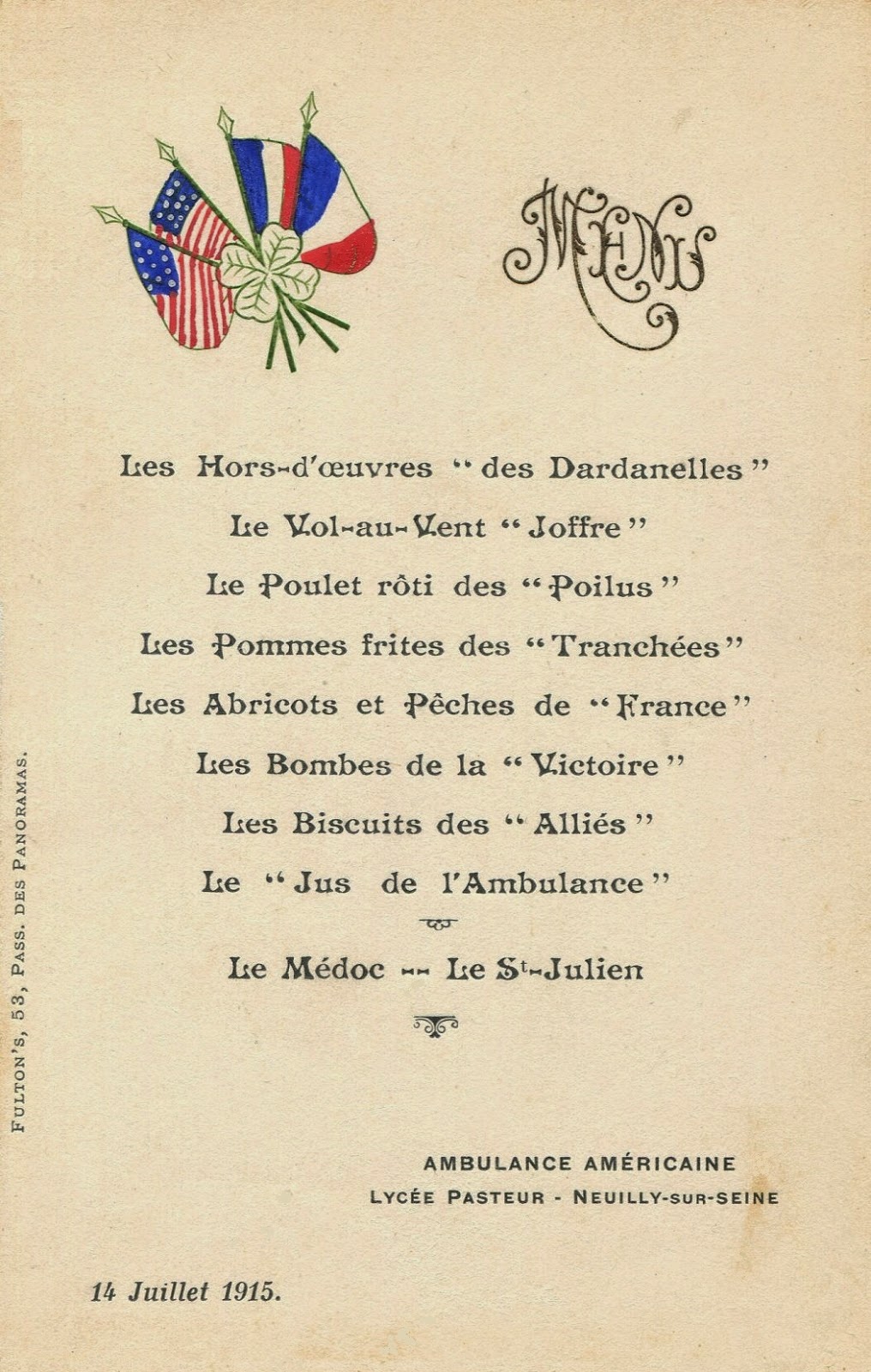 The American Menu: War Weary