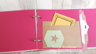 Stempelfix: Minialbum mit Ringbindung - Fotobuch selber machen