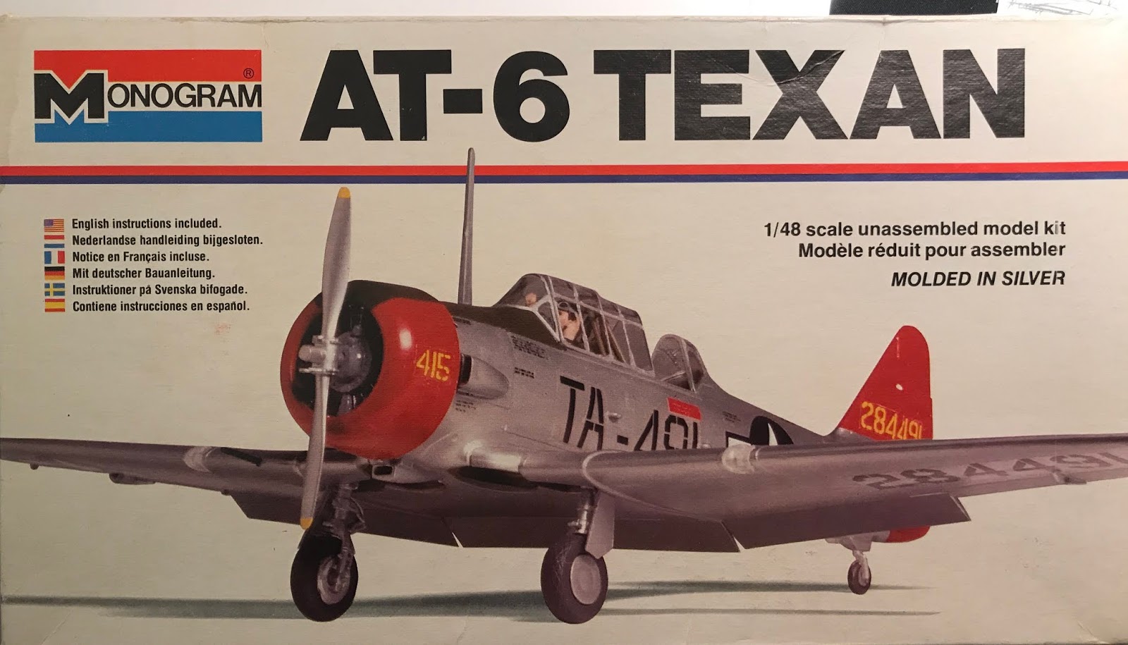 Matt's Models and Comment: Monogram AT-6 Texan, 1/48 scale, Kit No. 5306