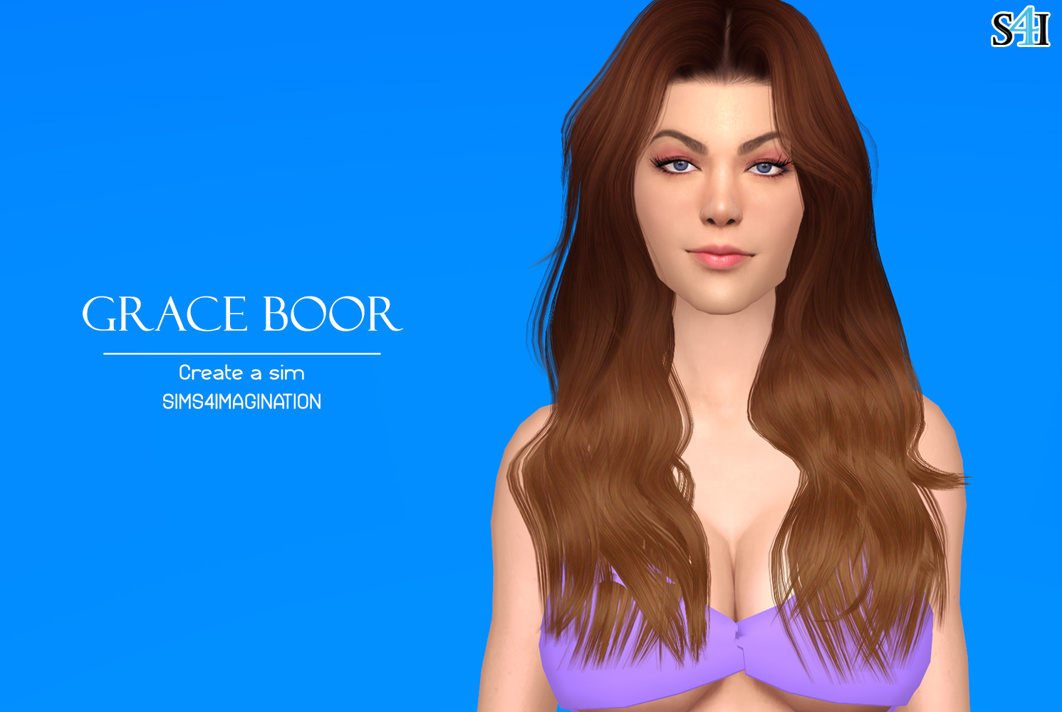 Sims 4 CAS: Grace Boor - Imagination Sims 4 CAS