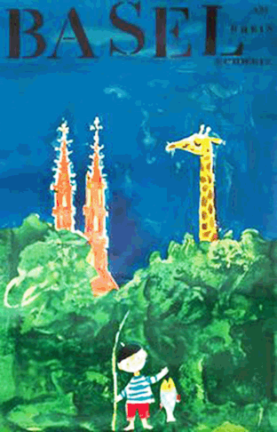 Christoph Roos: Zoo Basel Poster