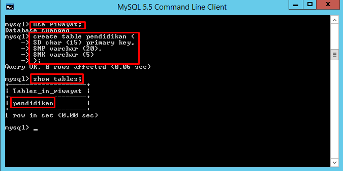 Konfigurasi Database Server Dengan MySQL (Windows) ~ Siswa TKJ