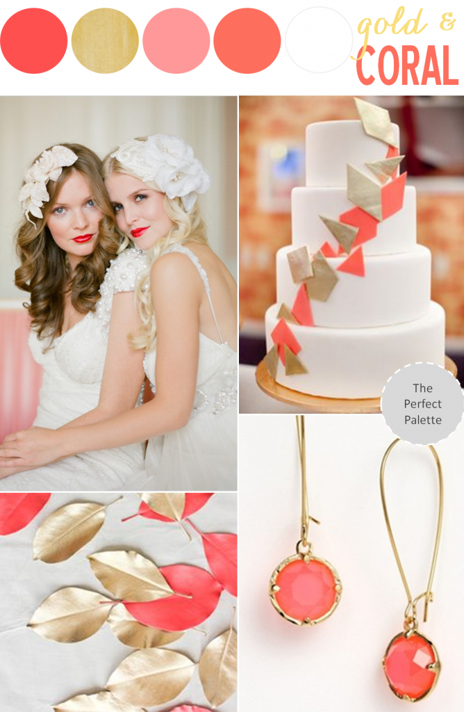 Color Story | Coral + Gold | The Perfect Palette