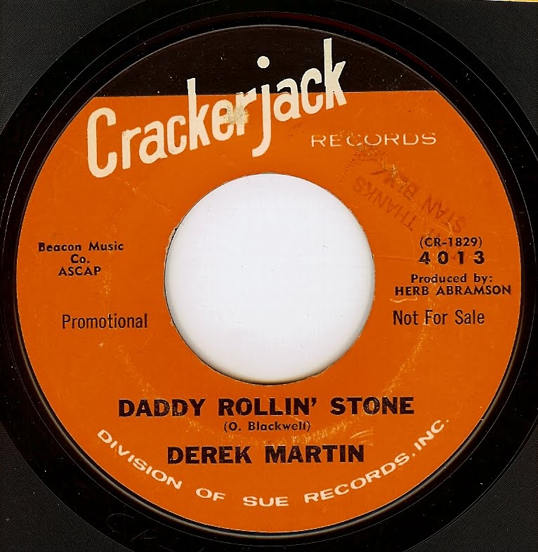 Derek's Daily 45: DEREK MARTIN - DADDY ROLLIN' STONE