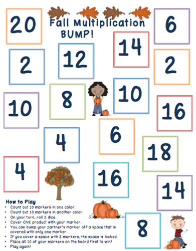 Bookish Ways in Math and Science: Monday Math Freebie - Fall Themed ...