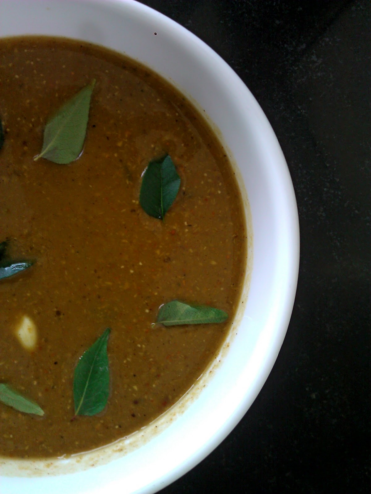 Rathi's Food Madness: Bas saaru, palya (Spicy sweet broth with a stir fry)