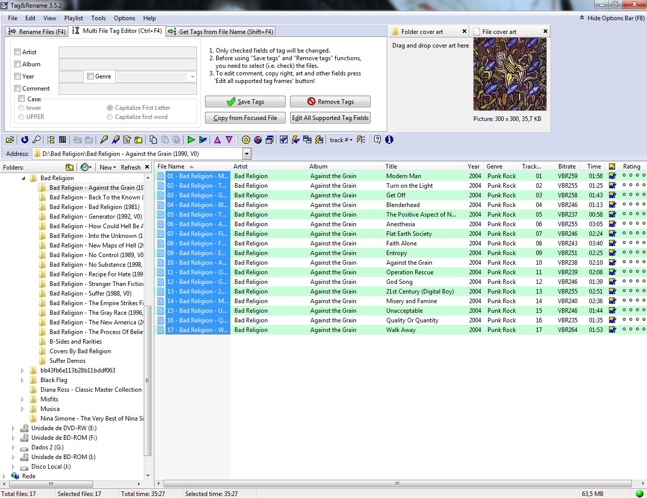 Tag&Rename e/ou TagScanner
