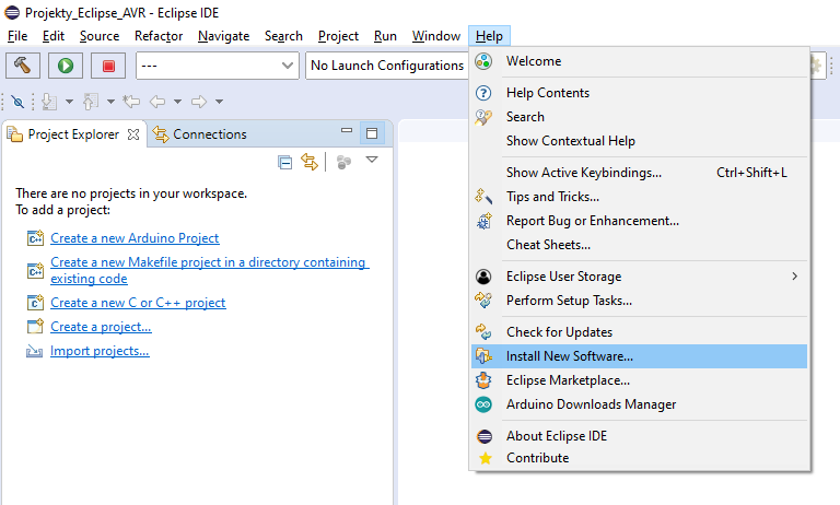 Instalacja Eclipse Photon Do Programowania Mikrokontrolerów Avr W Windows 10 Wersji 64 Bit