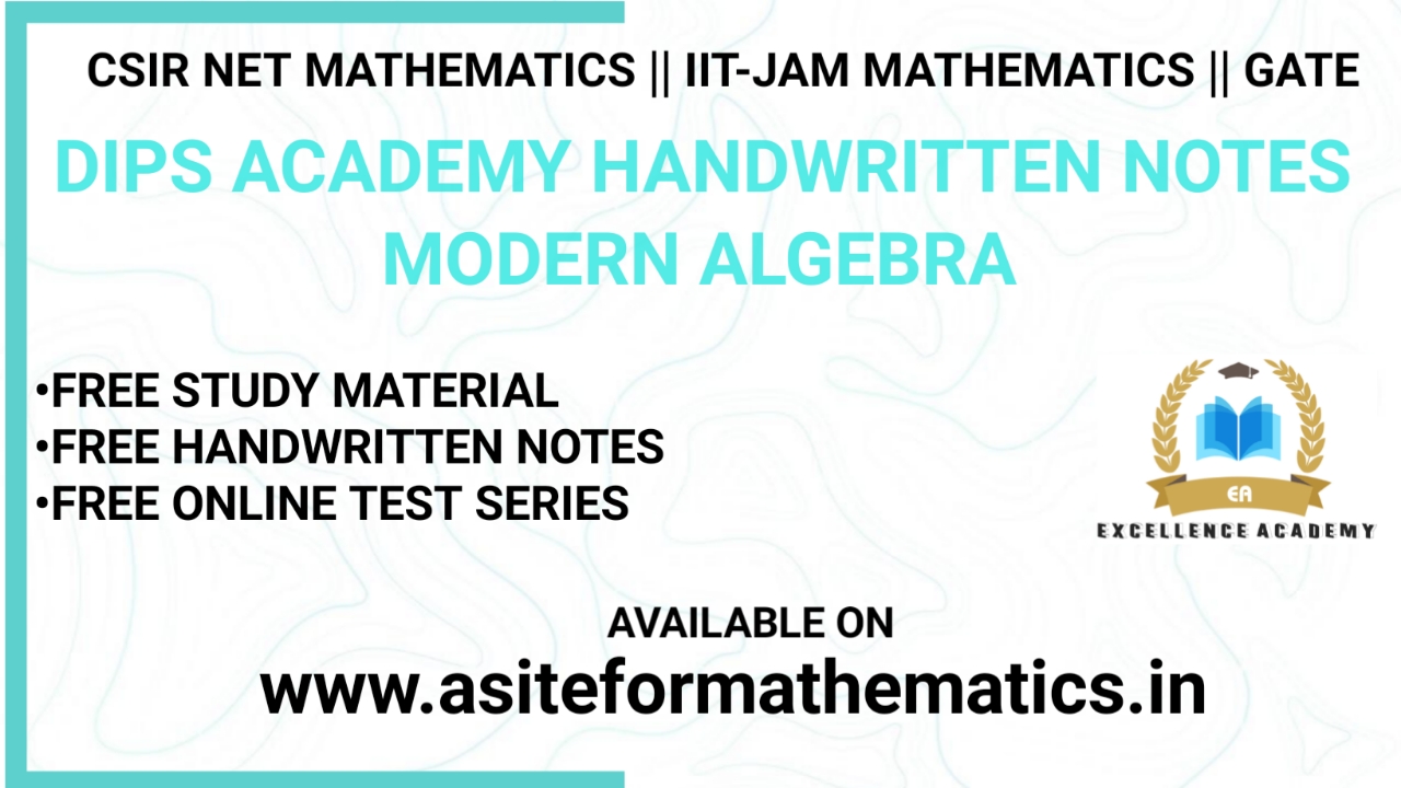 Modern Algebra Handwritten Notes For By Dips Academy modern-algebra-handwritten-notes-for-by-dips-academy