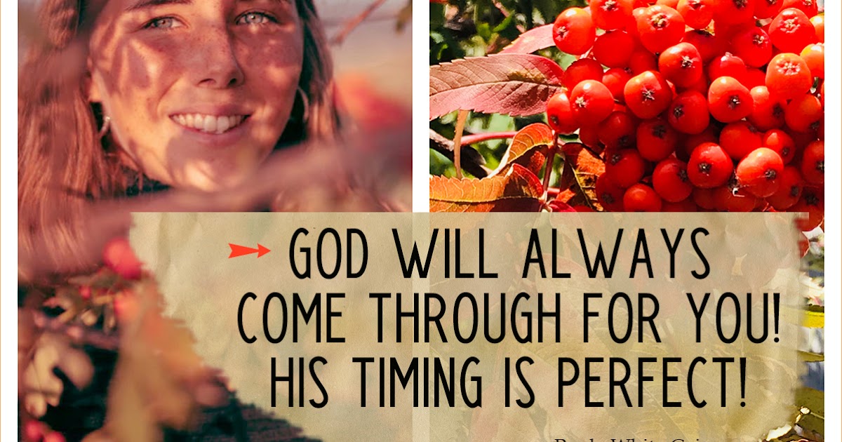 God will always come through for you! | Moments of words