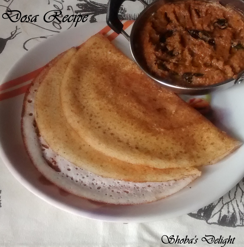 Shoba's Delight: Dosa Recipe