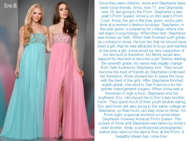 Eric's Transgender Captions: A Special Prom Night