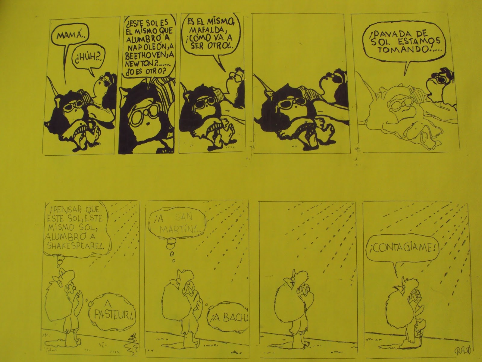 La enseñanza del Español II: Ejemplo ~ Texto humorístico: Historieta