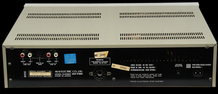 stereonomono - audio Hi Fi Compendium - 14 years on-line: Akai GX-F90 cassette deck