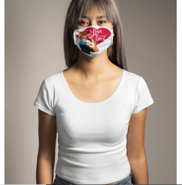 OFFICIAL Strong woman I love Lucy face mask