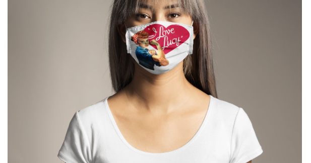 OFFICIAL Strong woman I love Lucy face mask