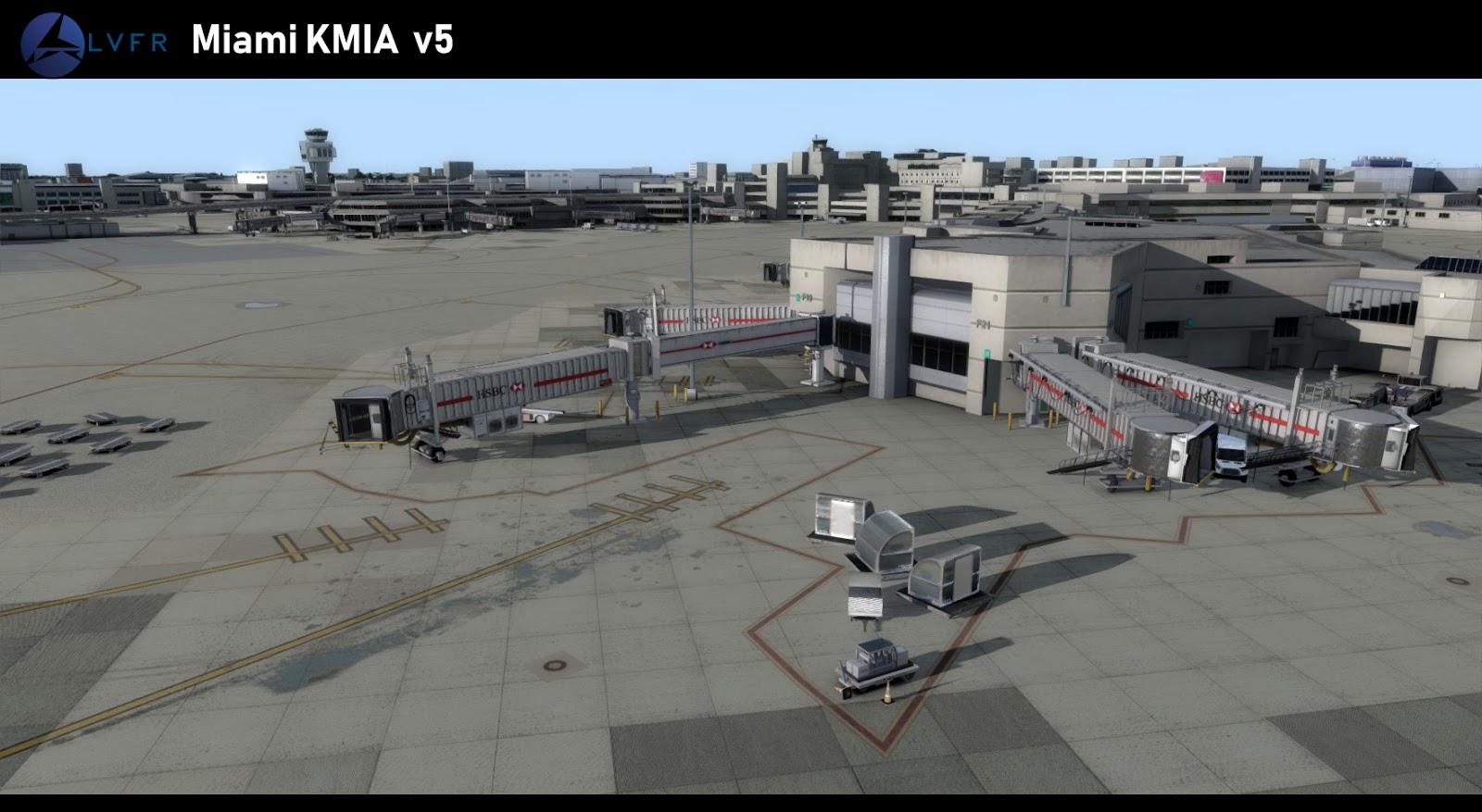 [P3Dv4/P3Dv5] - LatinVFR - Miami International Airport (KMIA) v5.1